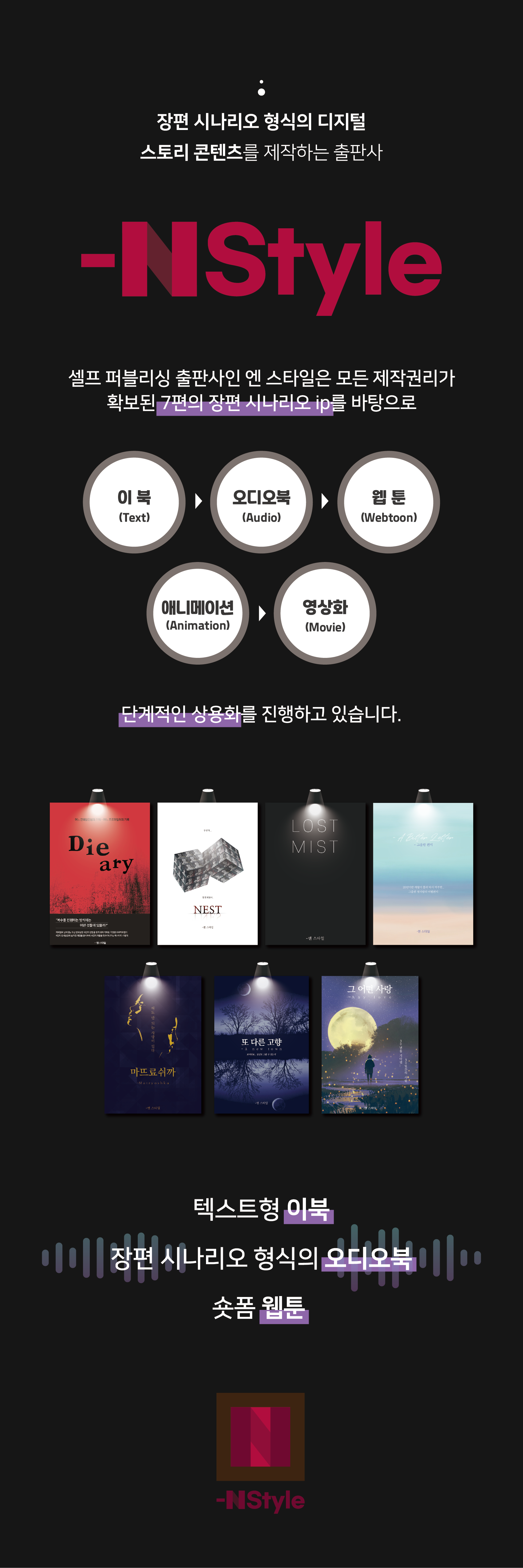 -엔 스타일(-N style)(-씬(Scene) 오디오북) 기업정보 - 넥스트유니콘